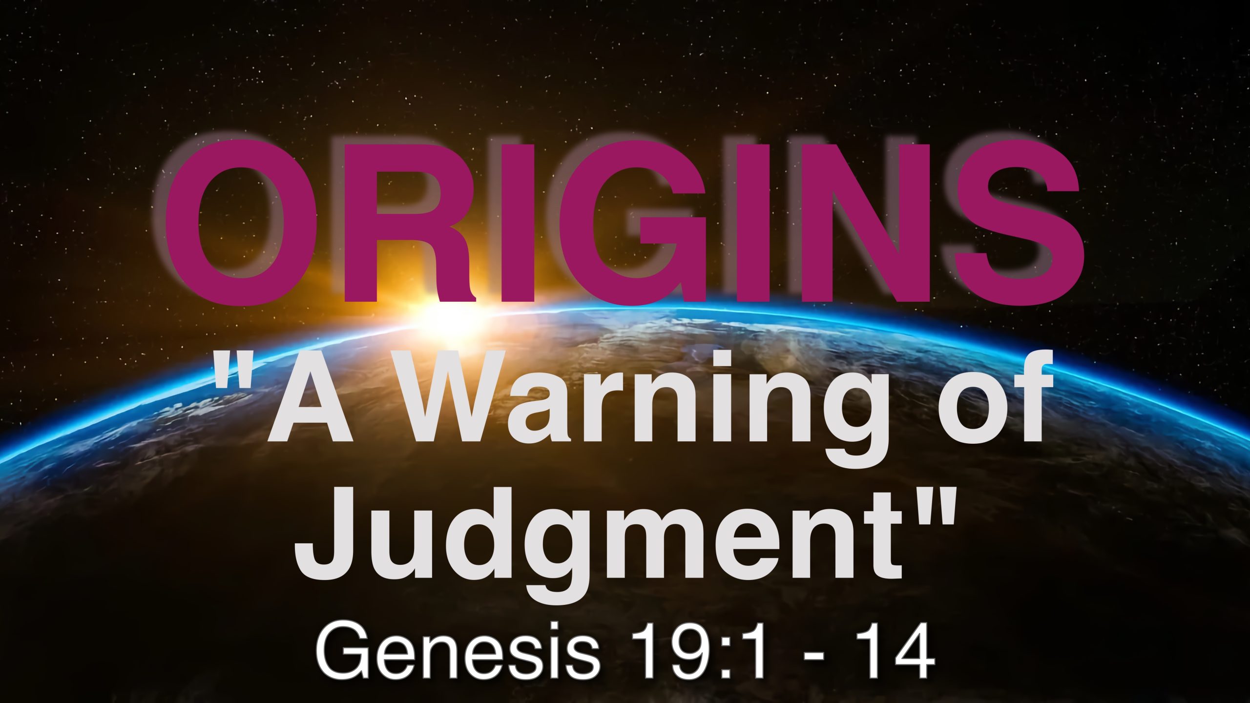 A Warning of Judgement - Redding Reformed Fellowship